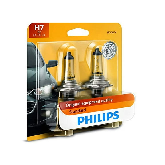 Philips H7 VisionPlus Upgrade Headlight Bulb with up to 60% More Vision ...