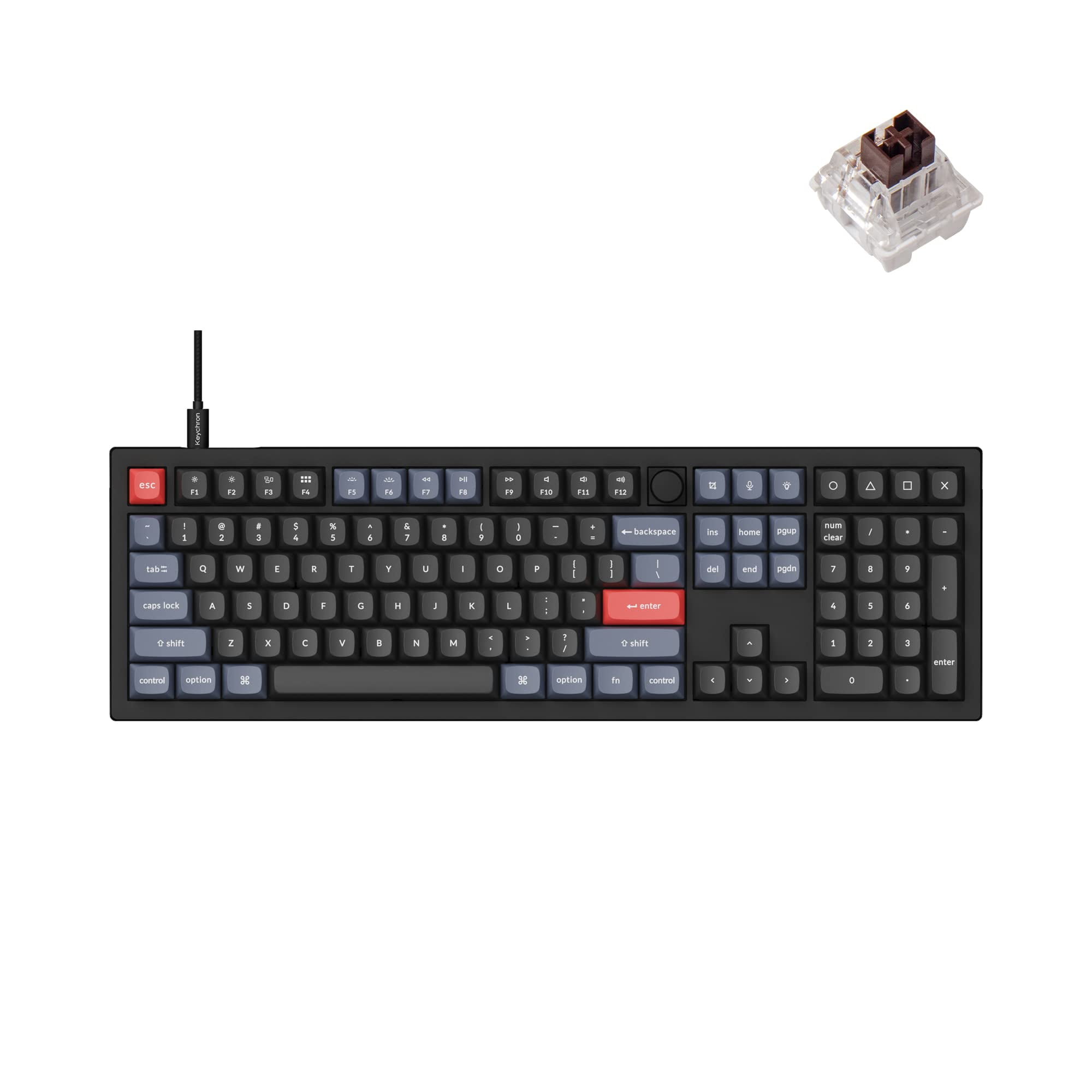 Click here for Keychron V6 Wired Custom Mechanical Keyboard Knob... prices