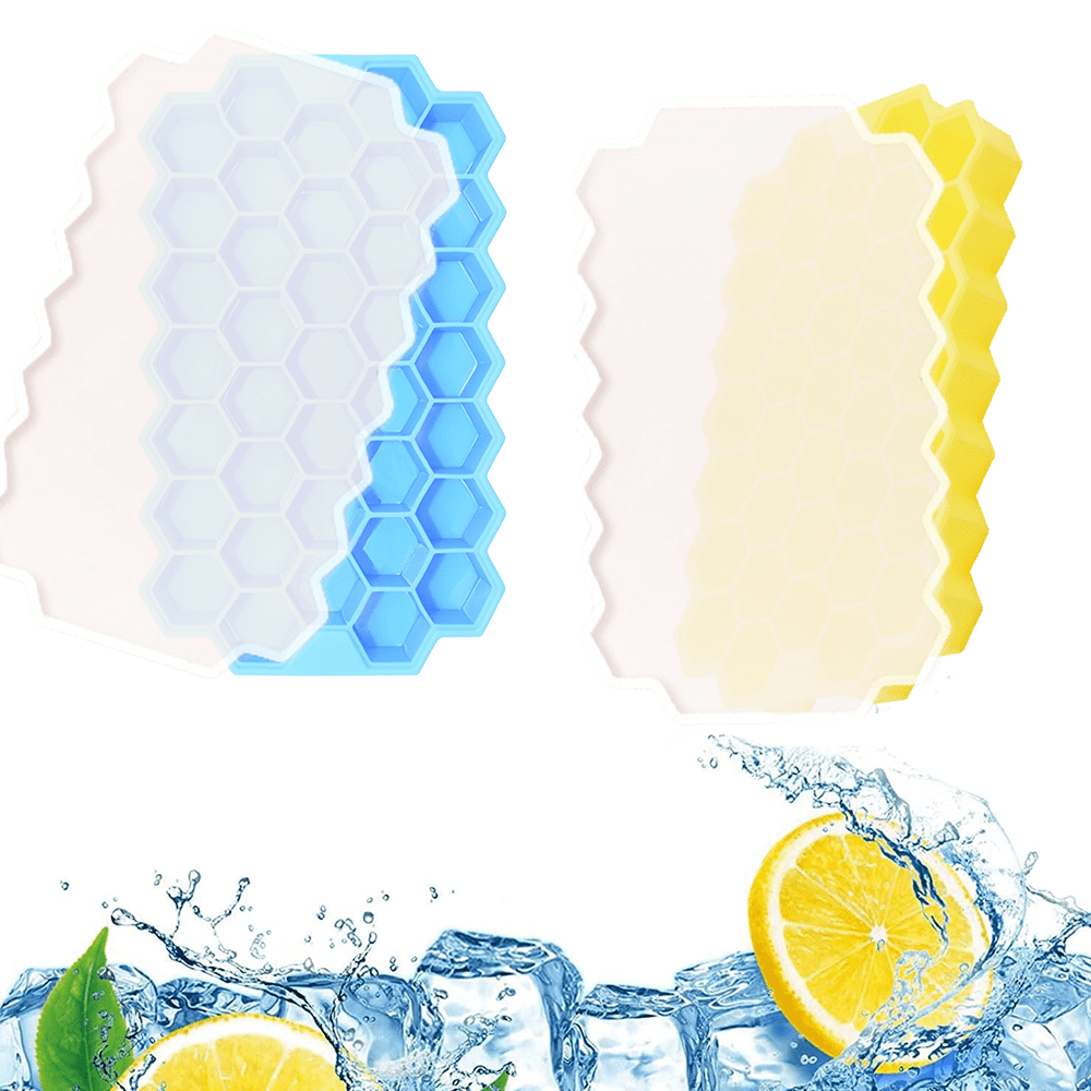Bandejas para cubitos de hielo con tapa extraíble antiderrames, para ...