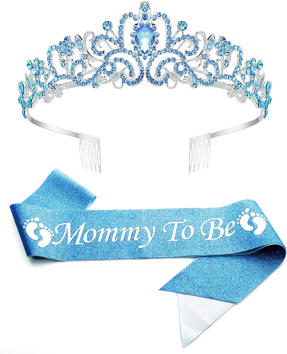 Mom To Be Baby Shower Decorations, Mommy To Be Crown and Sash Mother To ...