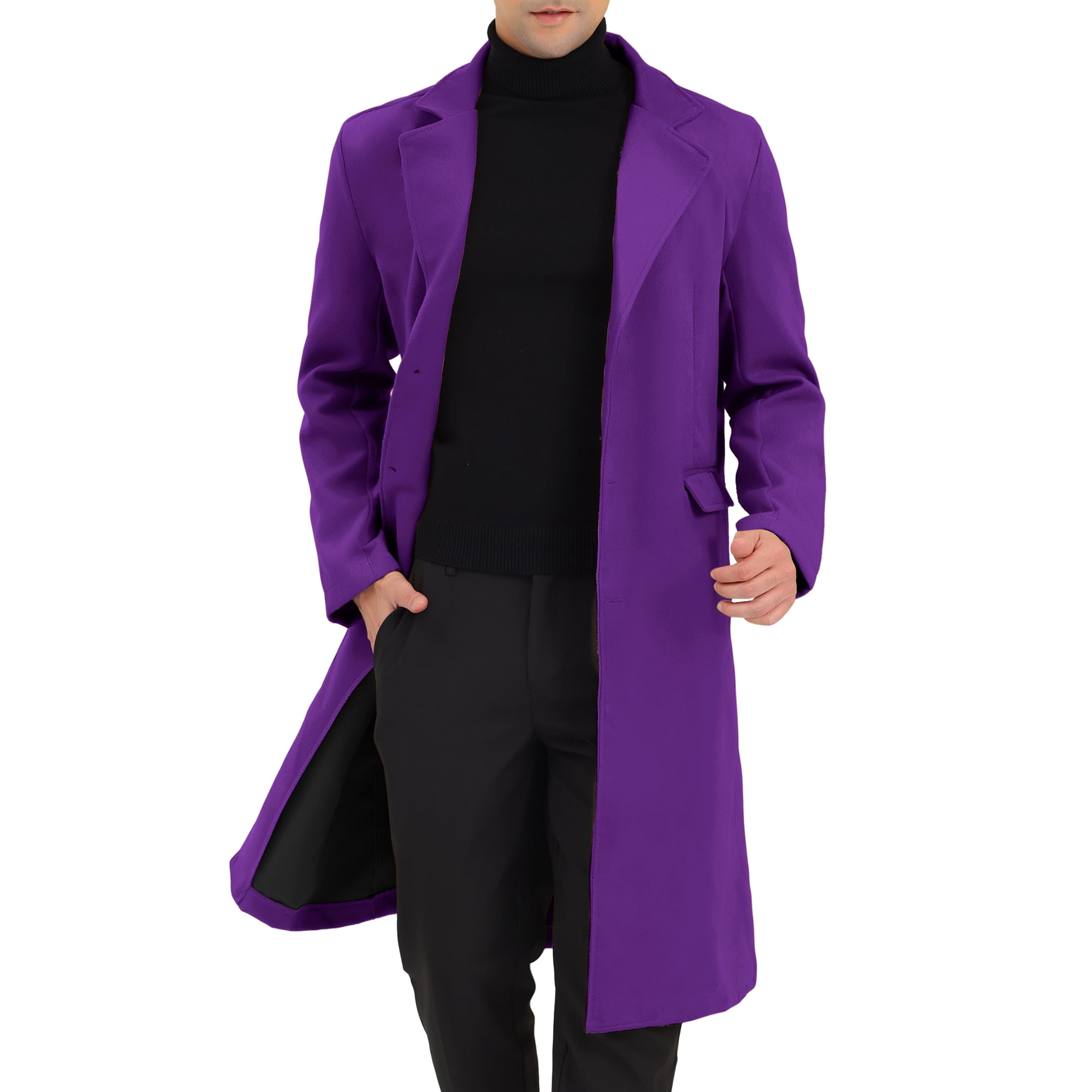 Click here for Inspire Chic Mens Coats Single Breasted Lapel Coll... prices