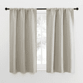 NICETOWN Solid Color Blackout Curtains Rod Pocket Noise Reducted Window ...