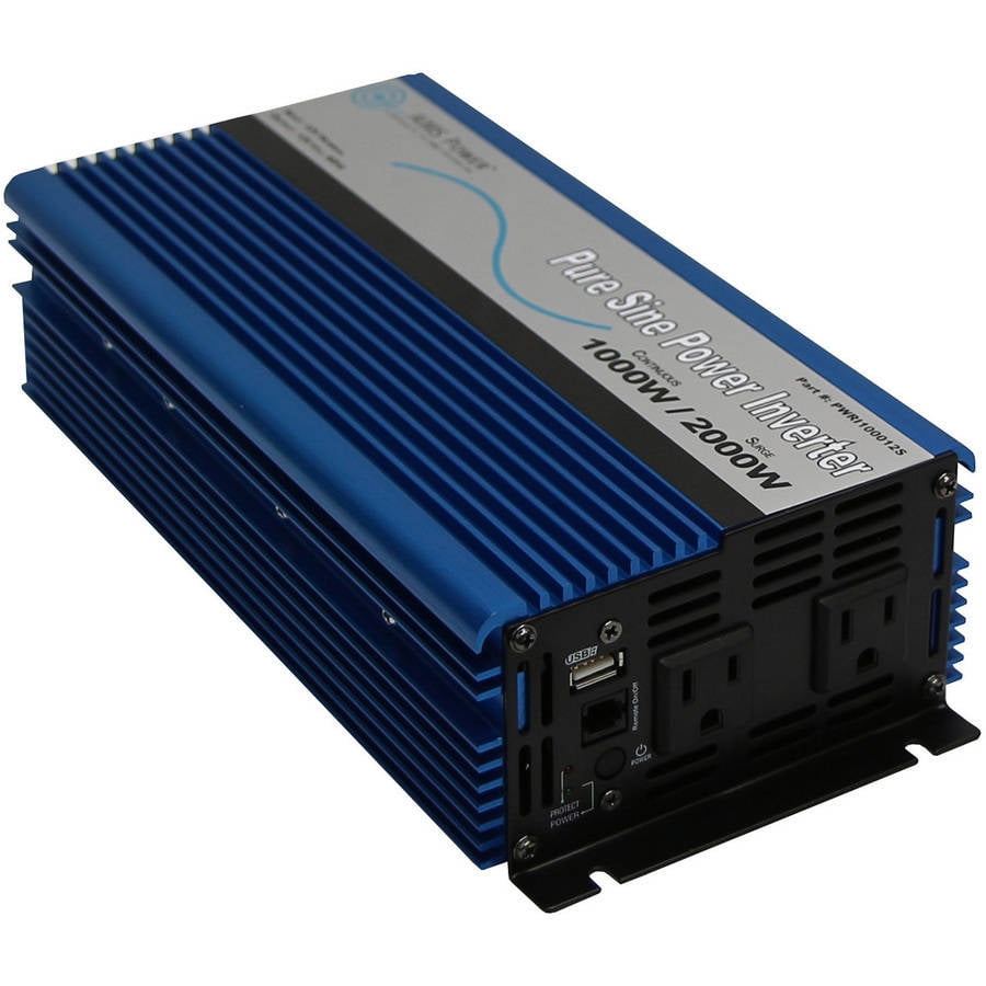 AIMS Power 1000 Watt 12 Volt Pure Sine Inverter - Walmart.com