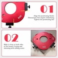 Youthyao 4 in 1 Radius Routers Templates Radius Corner for Woodworking ...