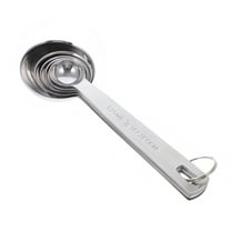 5-Piece Black Stainless Steel Measuring Spoons Set with Nesting Design ...