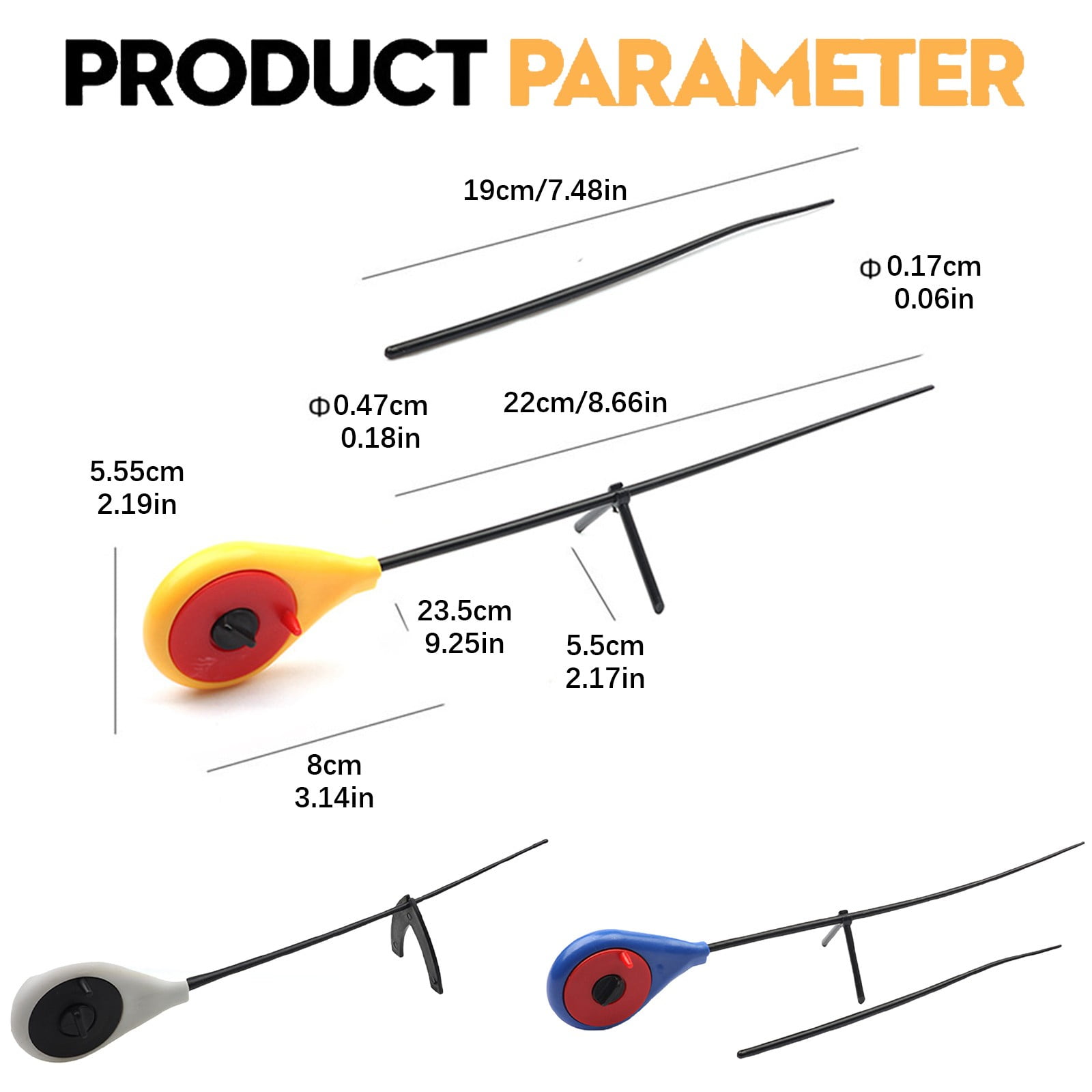 Click here for North Folk Fishing 5 Pcs Ice Fishing Rod Top Rod T... prices