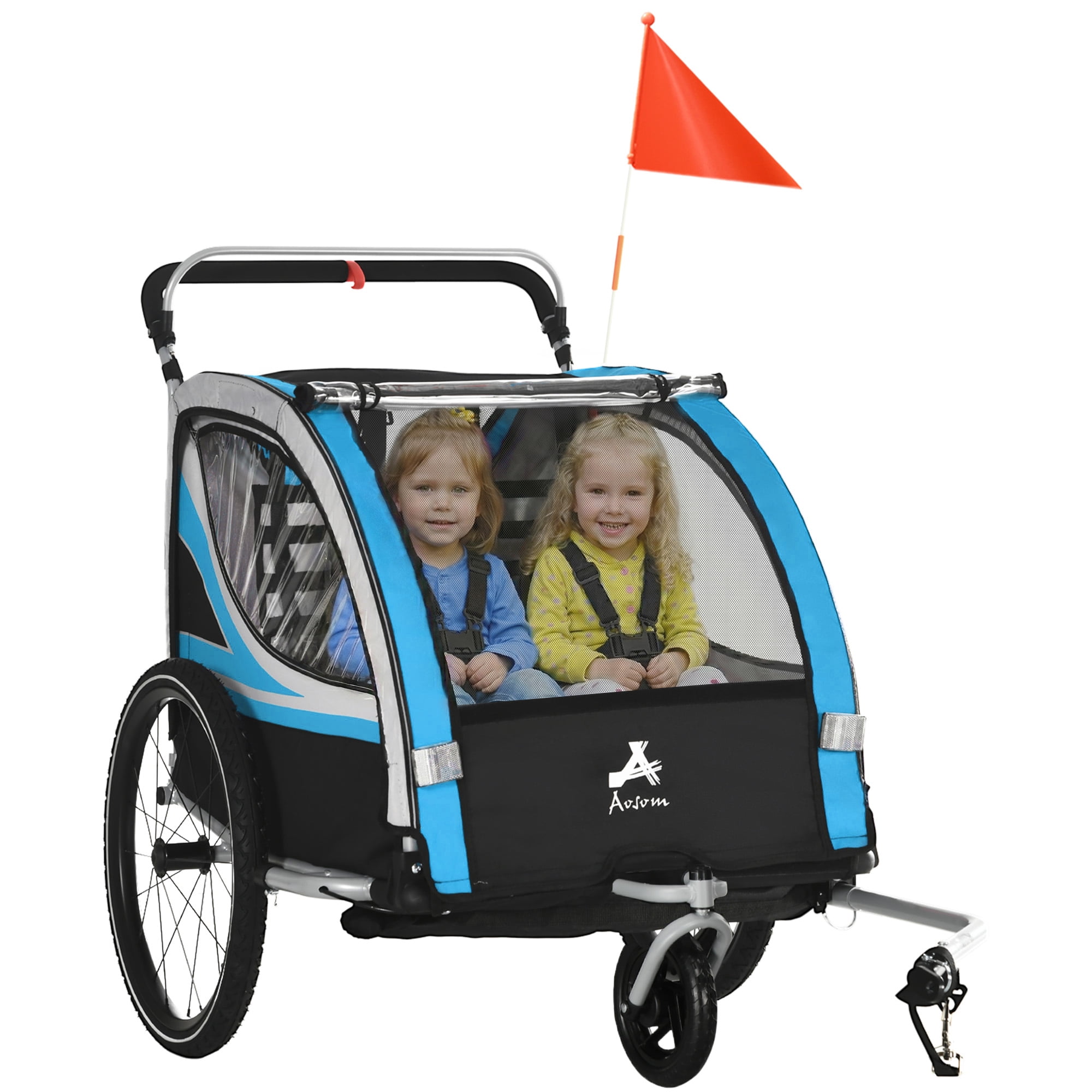 Click here for Aosom Child Baby Bike Trailer Kids 2 Seater  Bike... prices