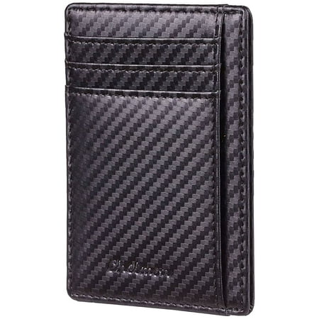 Slim Wallet RFID Front Pocket Wallet Minimalist Secure Thin Credit Card ...