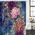 60x72 Inch Shower Curtains for Bathroom, Watercolor Botanical Bath ...