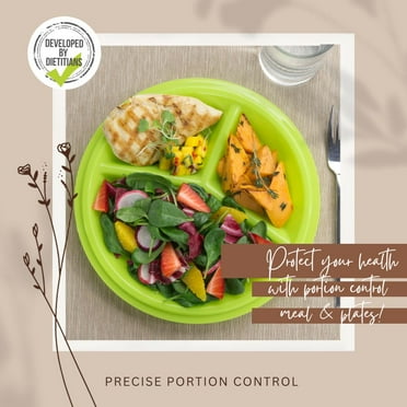 Precise Portions Portion Control Plate with Lid for Weight Loss ...