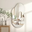 SHYFOY 47.25" x 31.5" Large Windowpane Mirror with Metal Frame ...