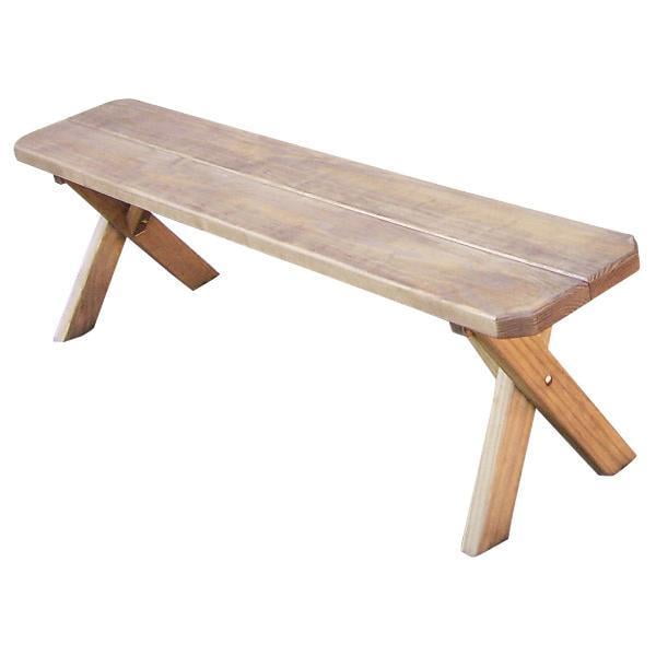 Pressure Treated Pine Crossleg Bench - Walmart.com