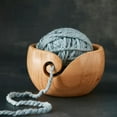 Light & Dark Pinewood Yarn Bowl By Loops & Threads™ - Walmart.com