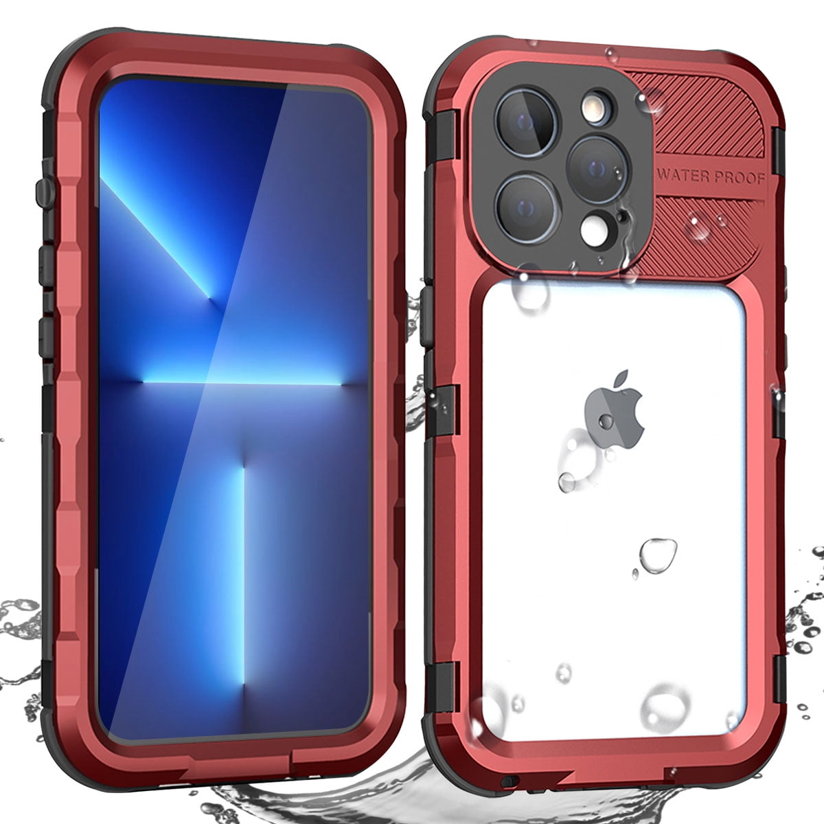For iPhone 13 Pro Max Waterproof Case Heavy Duty Aluminum Shockproof ...