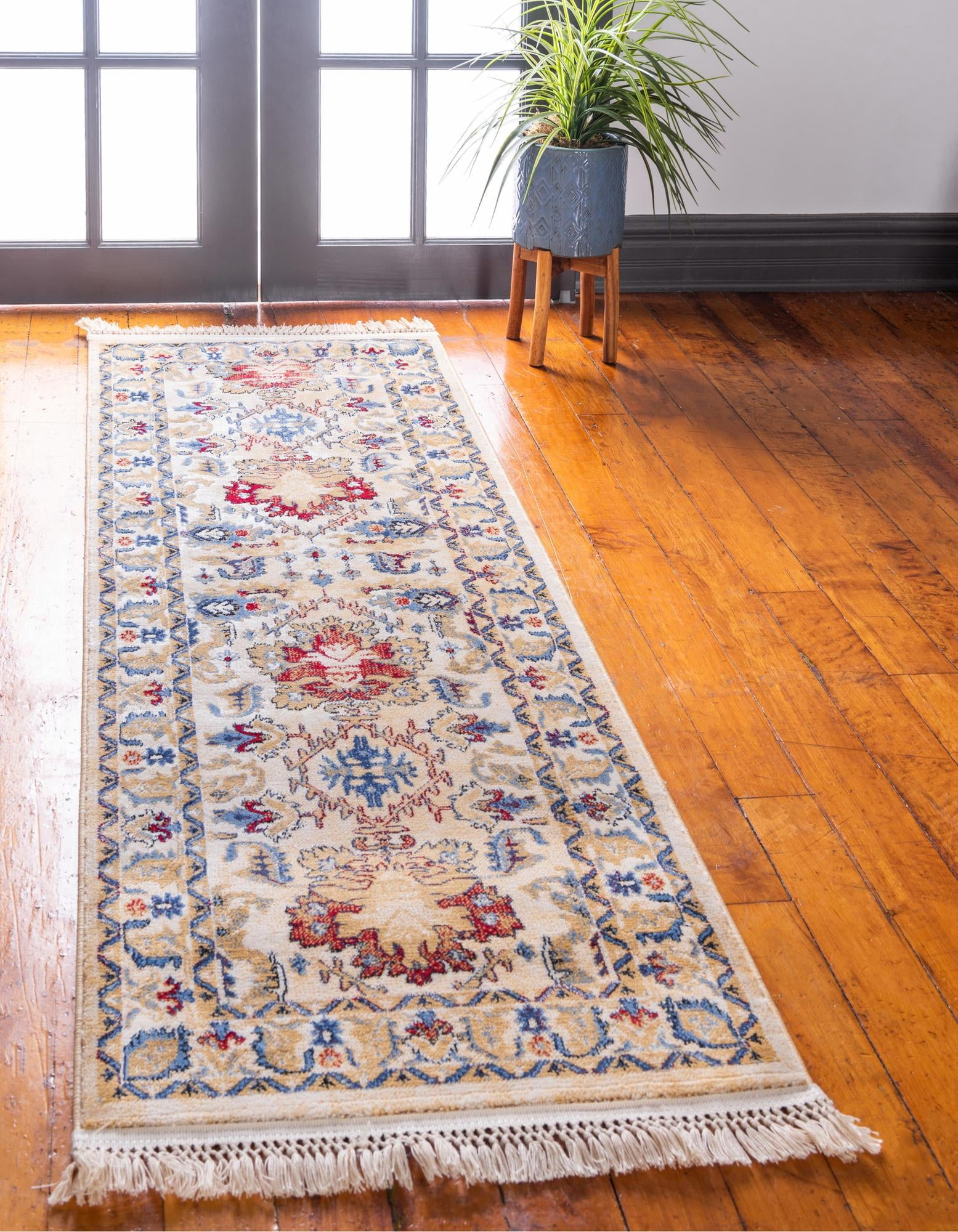 Rugs.com Kennedy Collection Rug – 2' 2 x 6' Runner Ivory Medium Rug ...