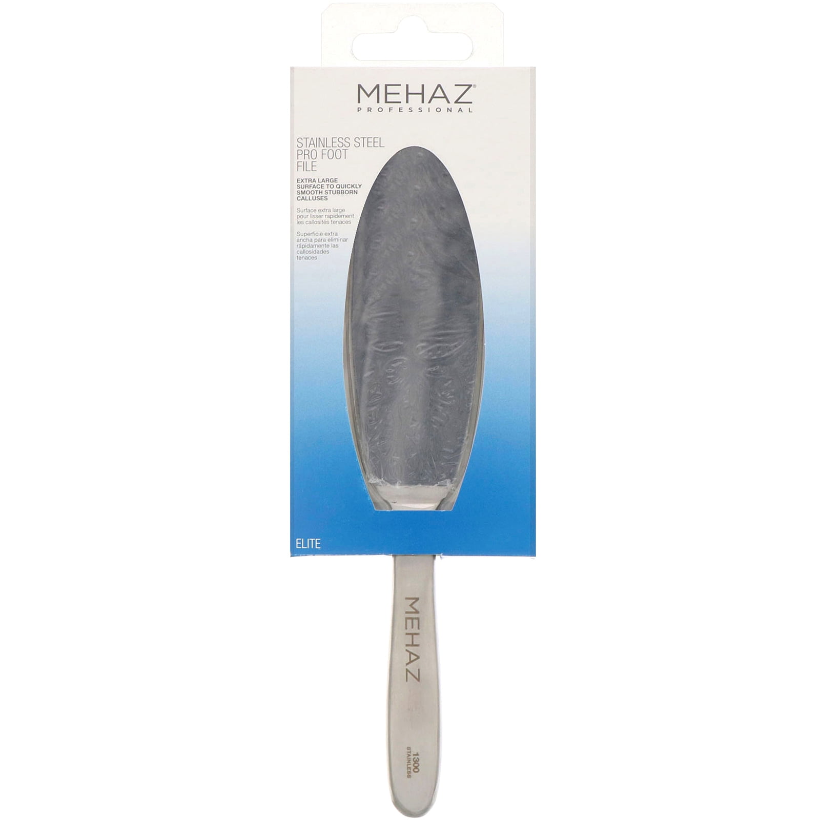 Mehaz Stainless Steel Pro Foot File, 1 Foot Feel - Walmart.com ...