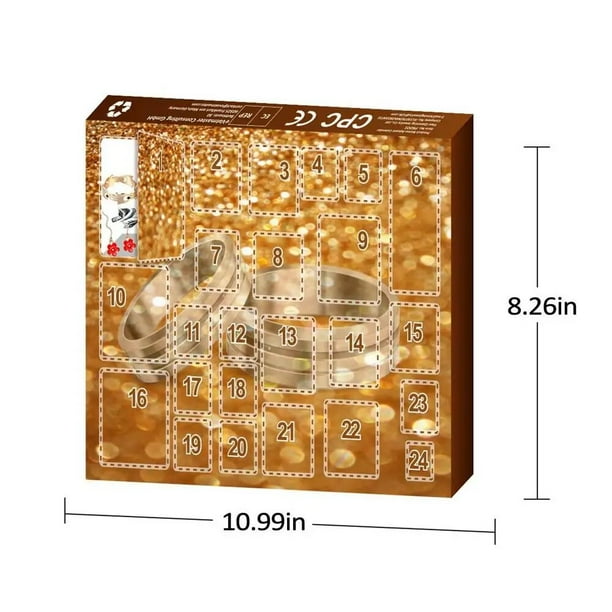 Calendario de Cuenta atrás portátil para niñas, cajas de calendario de ...