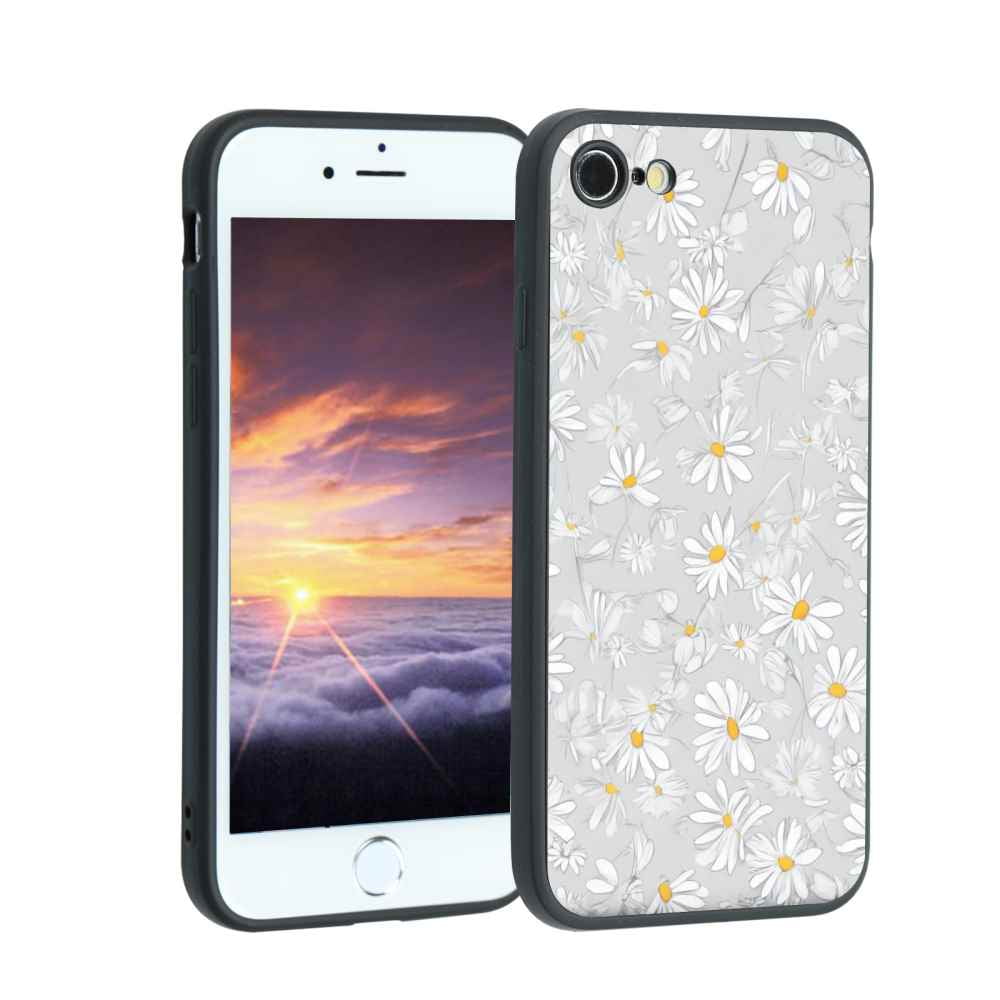 Compatible with iPhone 7 Phone Case, Daisies-Floral-2-172 Case Silicone ...