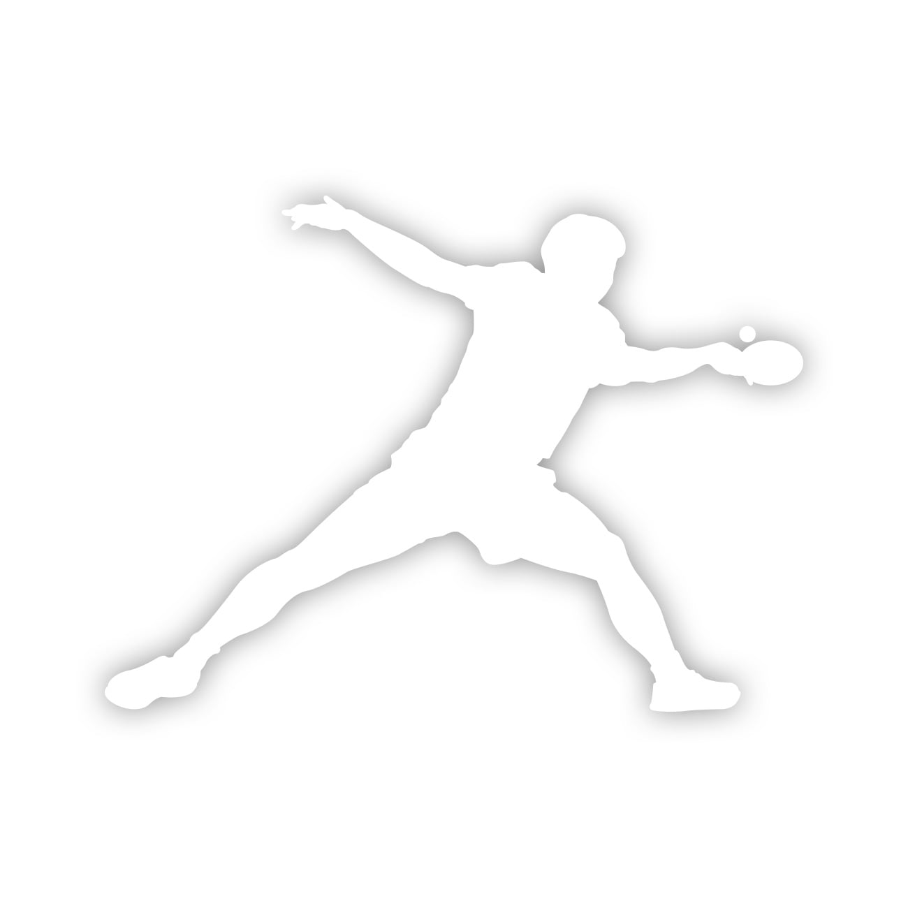 Table Tennis Sticker Decal Die Cut - Self Adhesive Vinyl - Weatherproof ...