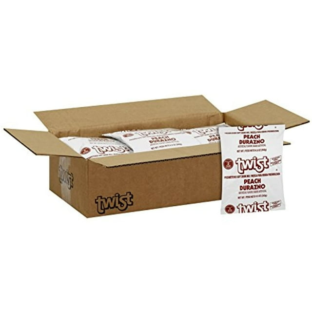 Kool-Aid Twist Peach Drink Sweetened Powdered Drink Mix 12 Count Gallon ...