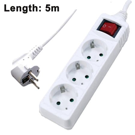 Socket Strip - Extra Flat Plug Cable Switch / Multiple Socket With ...