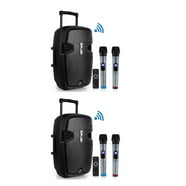 Pyle Wireless Portable Boombox Speaker 600W Rechargeable Speaker ...