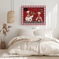 Chefs Canvas Print Wall Art, Food Coffee Cookies Steak Red Plaid Wall ...