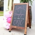 40"x22" A-Frame Sign, Torched Wood Sandwich Board, Double-Sided ...