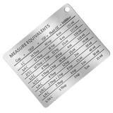 2 Pack Stainless Steel Fridge Magnet Home Accessory Bakery Measure ...