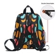 Color Blocks Pattern Mini Backpack Cute Small Backpack with Chest Strap ...
