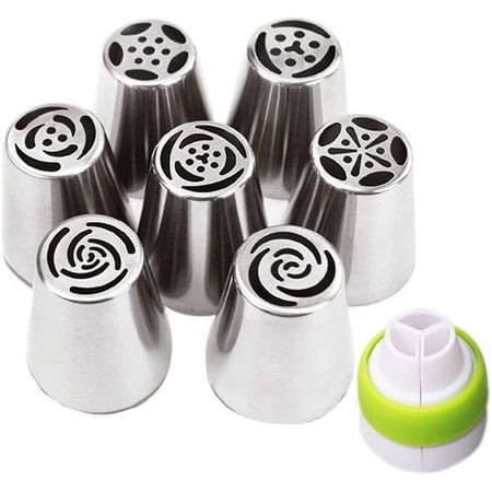 Set of 11 Piping Tips, Flower Tips for Cake Decorating, Leaf Tip ...