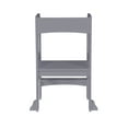 Gray Toddler Learning Standing Tower, MDF Kids Kitchen Step Stool for ...