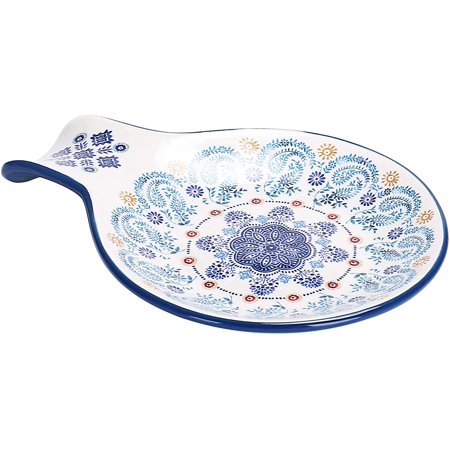 Talavera Blue Ceramic Spoon Rest, House Warming Gift, Dishwasher Safe ...