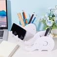 2 Sets 2 Style Cute Animal Wood Pen Holders Make-up Brush Holders ...