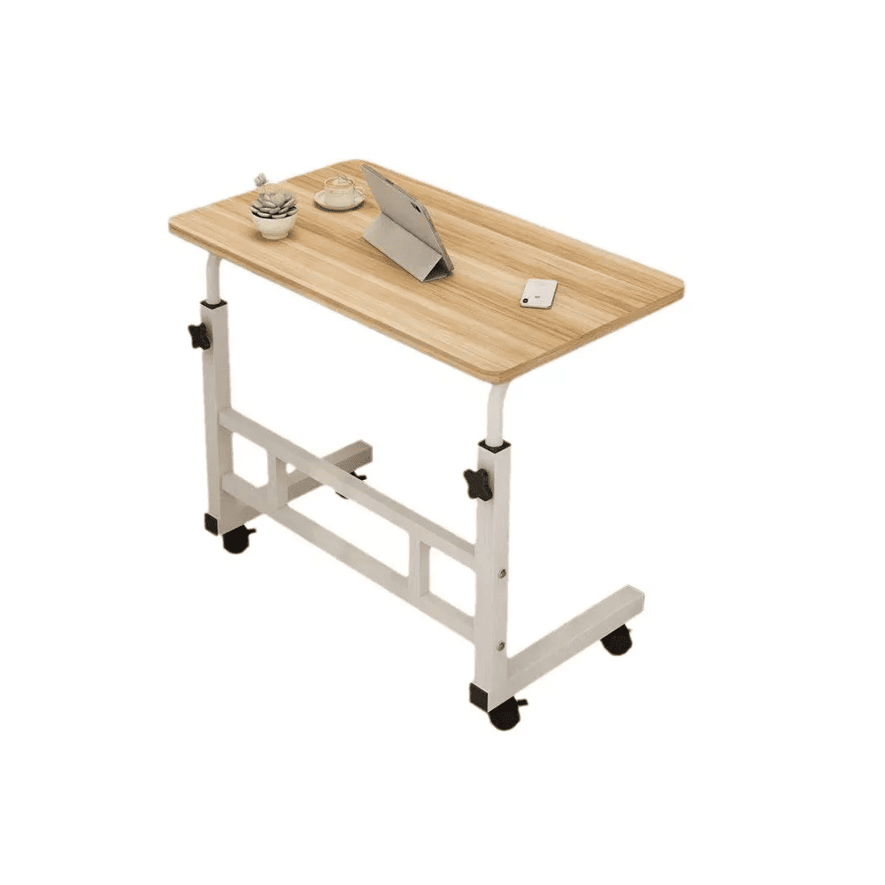 Escritorio Móvil Regulable En Altura Con Ruedas Mesa Auxilia Beige ...