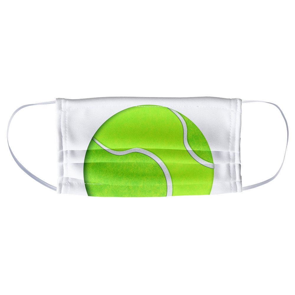 Tennis Ball 1-Ply Reusable Face Mask Covering, Unisex - Walmart.com