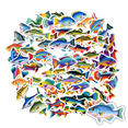 35pcs-100pcs Tropical Fish Stickers Ocean Animal Stickers Marine Life ...