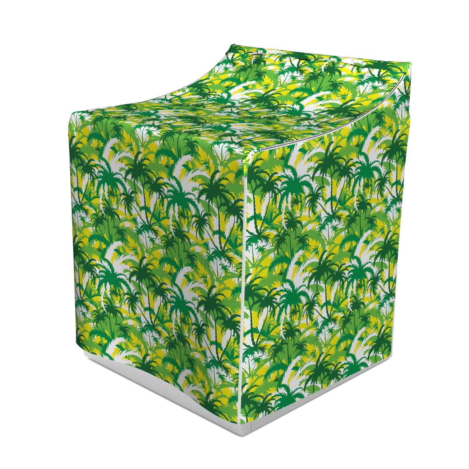 Exotic Washer Cover, Refreshing Hawaiian Palm Trees in Various Green ...