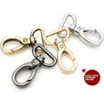 4 PCS 3/4 Inch Swivel Push Gate Snap Hooks Lobster Claw Metal Clasps ...