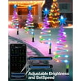 8 Pack Smart Christmas Pathway Lights Outdoor APP Control RGB DIY ...