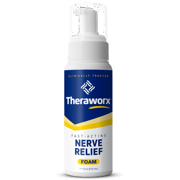 Theraworx Fast-Acting Nerve Relief Foam, Soothes Aggravated Nerves, 7.1 ...