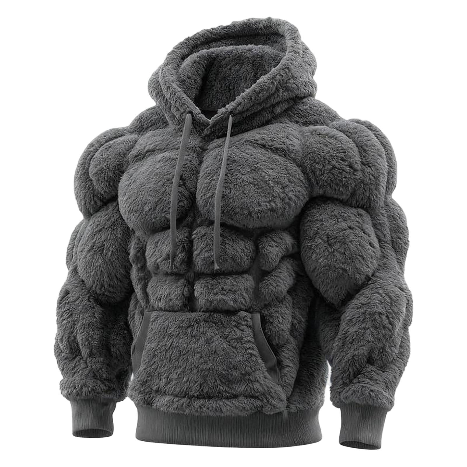 Click here for Gfhfhitj Mens Vintage Flannel Muscle Hoodie Fleece... prices