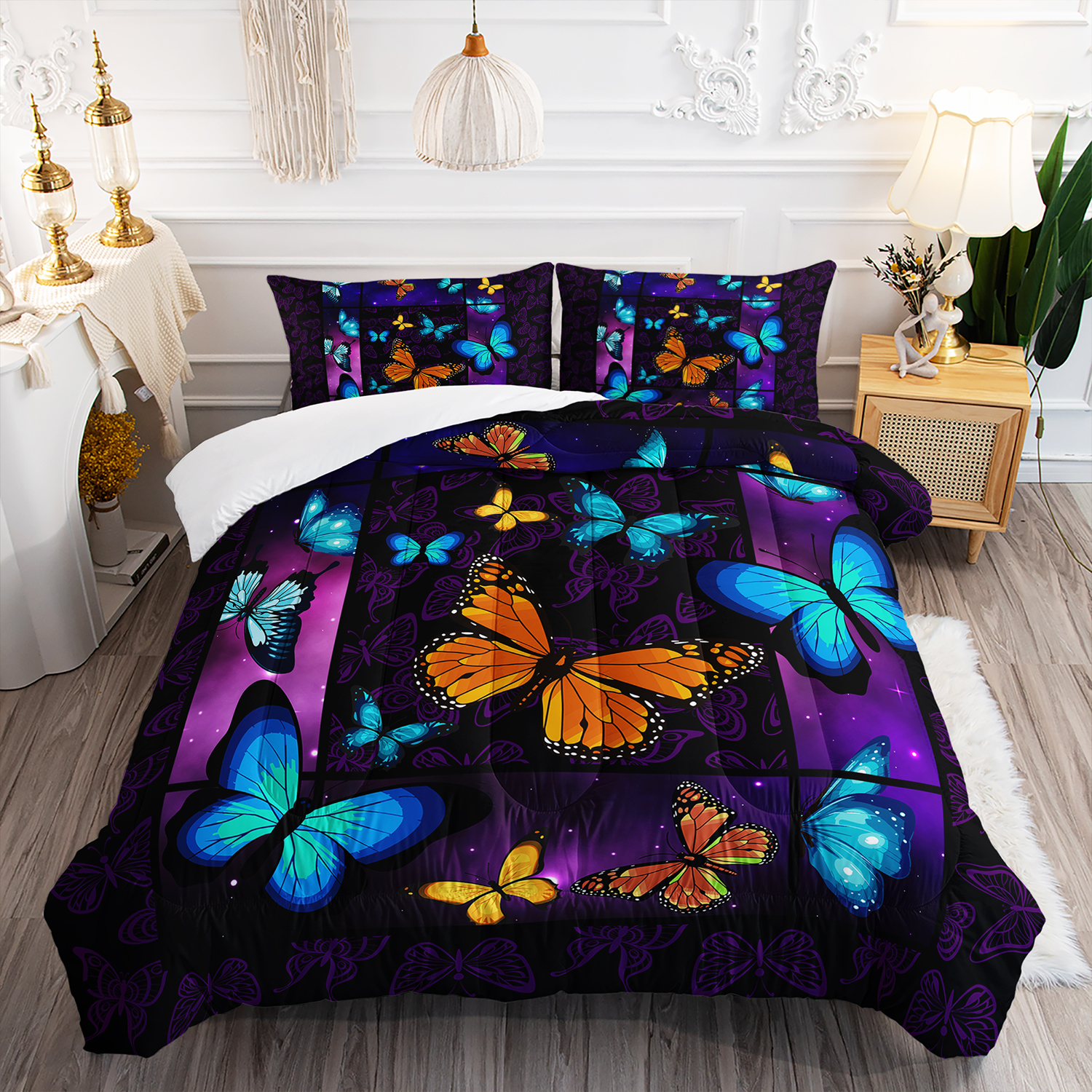 Hosima 3-Piece 3D Digital Printed Comforter With Various Patterns To ...