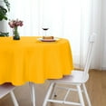 48-Inch Round Polyester Fiber Tablecloth, Solid Stain-Resistant Table ...