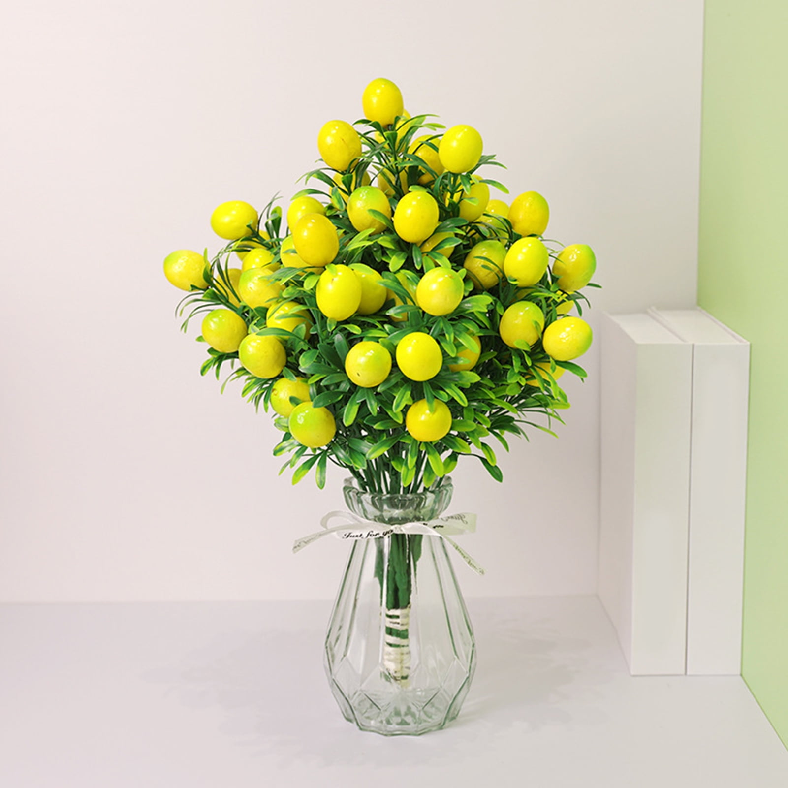 D-GROEE 3PCS Lemon Decor Fake Fruit Artificial Lemon for Kitchen,Party ...