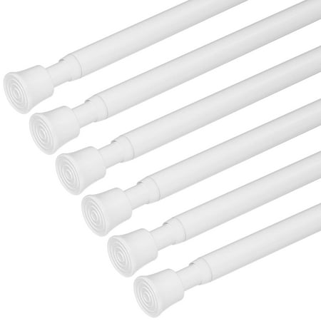 KXLife 6Pcs Spring Tension Rods for Windows 28 to 49 Inch, Window Rod ...