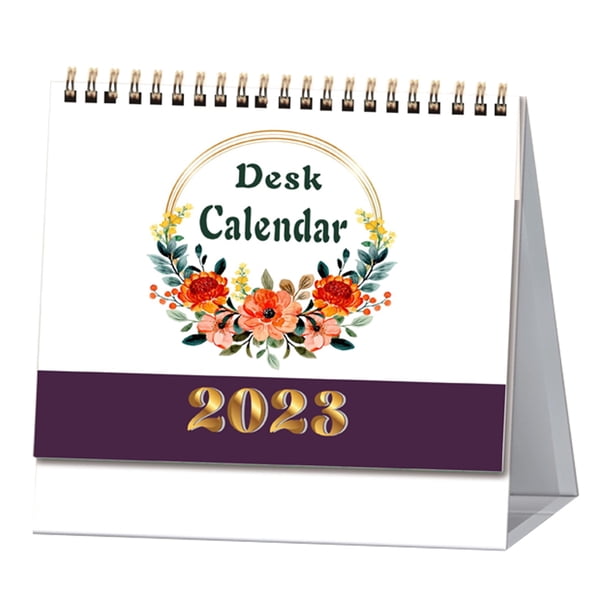 Small Desk Calendar 2023 , Use to December 2023, Standing Desk Calendar ...