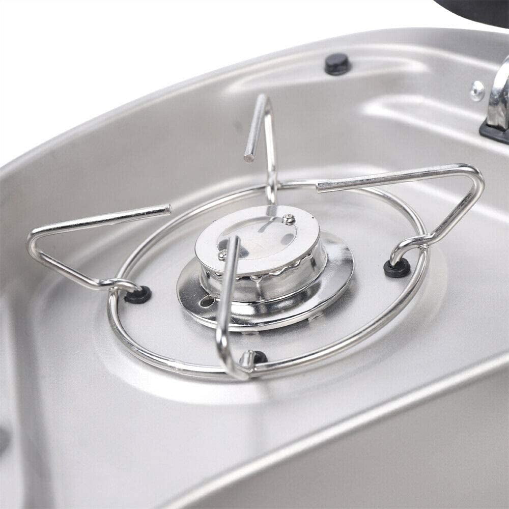 Buy Flkoendmall Gas Cooktop 1 Burner LPG Gas Stove Hob Sink Combo with ...
