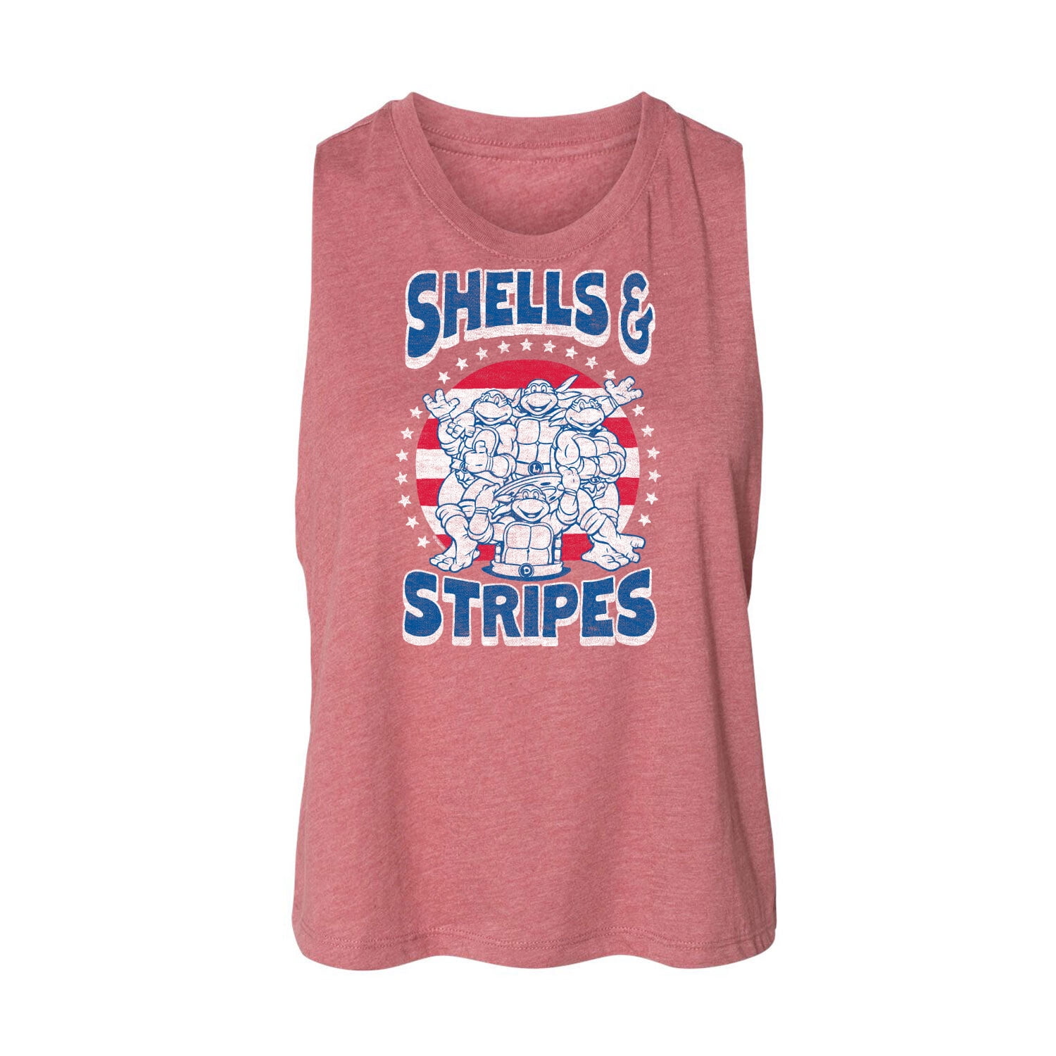 Teenage Mutant Ninja Turtles - Shells And Stripes - Juniors Cropped ...