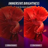 OZIS 16Ft Airtight PVC Movie Projector Screen No Blower Noise Indoor ...